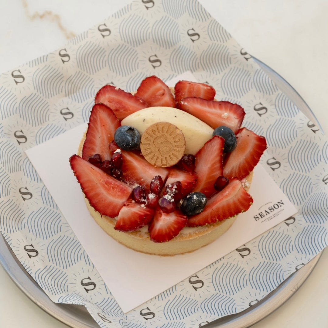 Strawberry and Almond Dacquoise Cake Tart – Season Artisan Bakery